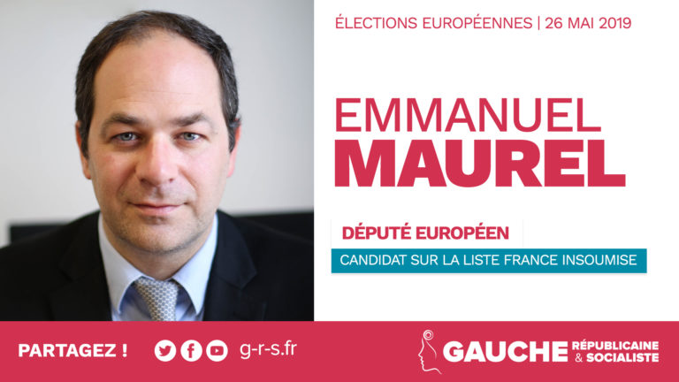 Emmanuel Maurel, candidat GRS aux élections européennes - Gauche ...